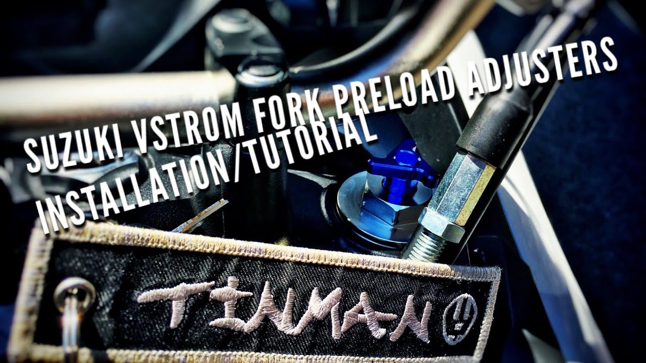 Suzuki Vstrom 650XT Fork Preloader Installation Tutorial #Vstrom #dl650 ...