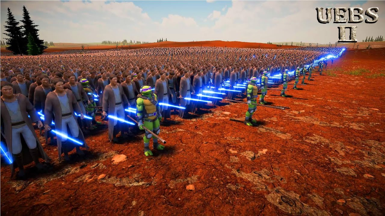 Star Wars-TMNT Meet LOTR: Jedi & Donatello vs Uruks | Ultimate Epic ...