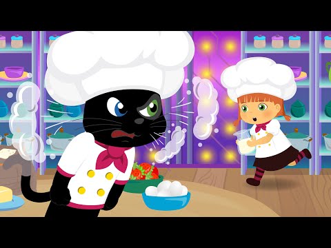 🥦 Misifu egészséges ételek elkészítésére tanítja Tatty és barátait | Rajzfilmek a jó szokásokról