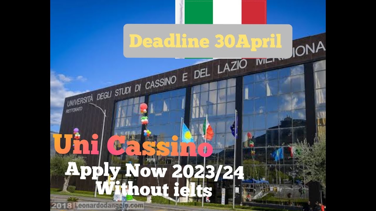 how to apply in university of cassino - YouTube