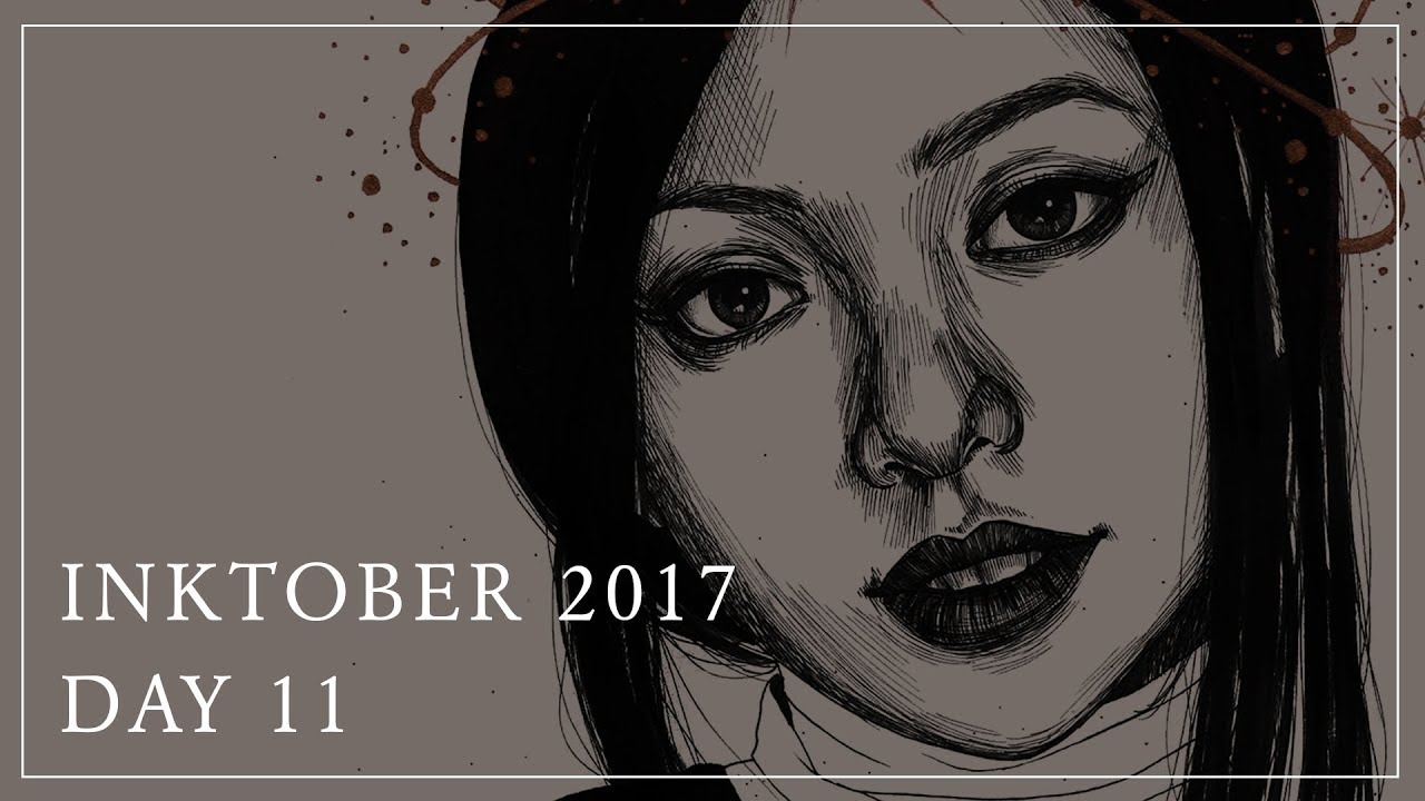 INKTOBER 2017 DAY 11 | Drawing Michelle Phan - YouTube