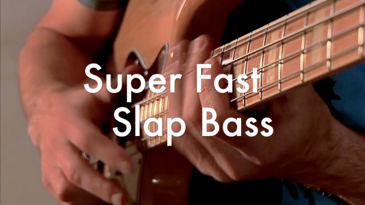 Super fast slap bass exercise - Bass tutorial - triplets - YouTube
