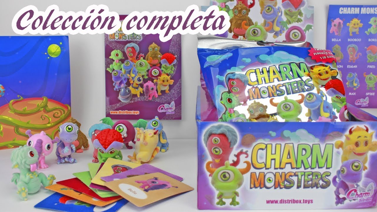 Colección completa de los Charm Monster de Distribox - YouTube