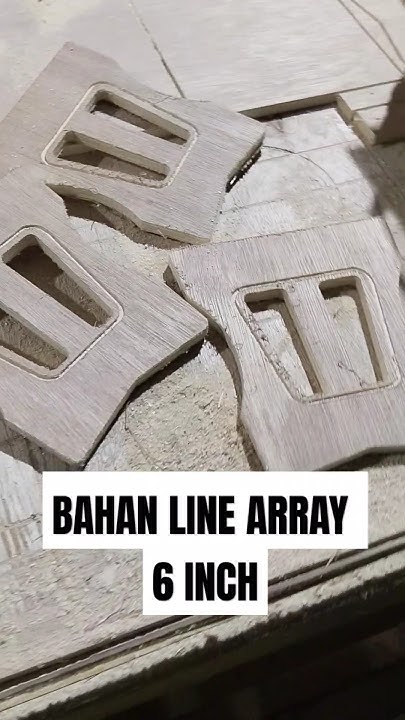 Bahan Handle Line Array 6 inch CNC - YouTube