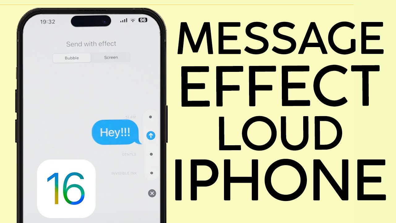 How to Send Message With a Popup Effect on iPhone | Message LOUD Effect ...