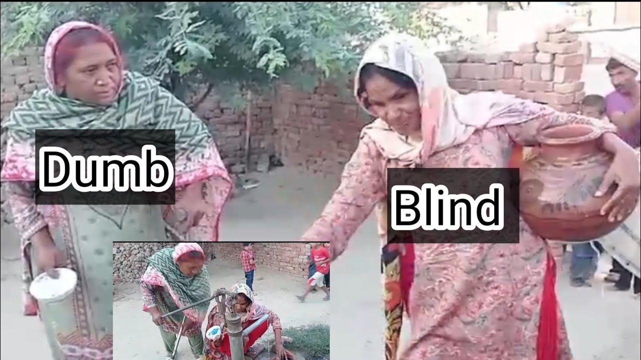 Goongi aur Nabina ki aapis mn ladai | daily routine work in my village ...