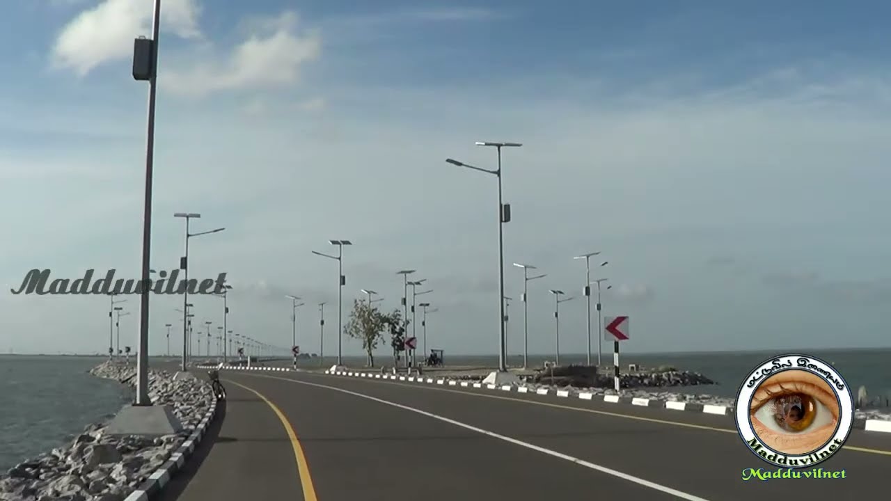 jaffna Poonakary New Sangupiddy Bridge Road Video, பூநகரி சங்குப்பிட்டி ...
