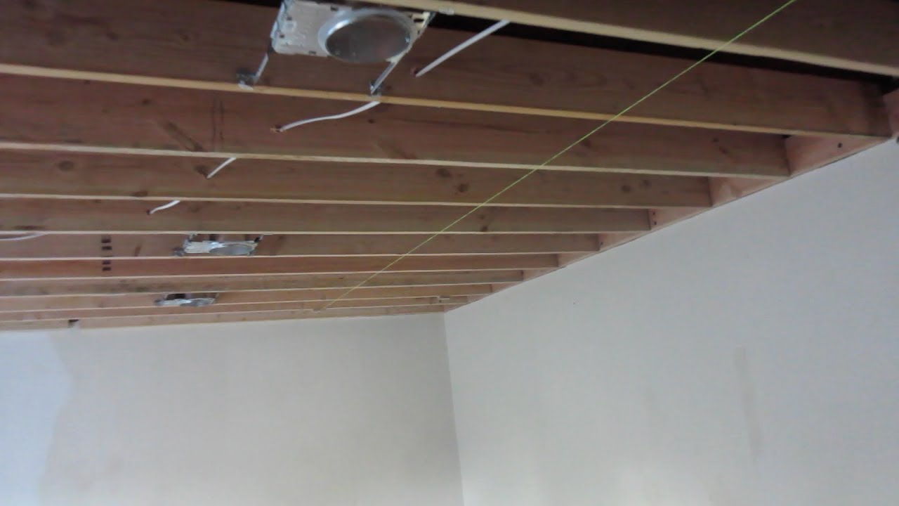 Ceiling out of level - YouTube