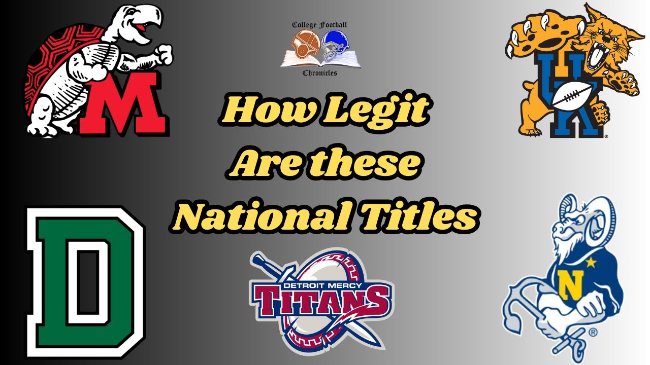 How Legit Are These National Title Claims? (Tier Ranking) - YouTube