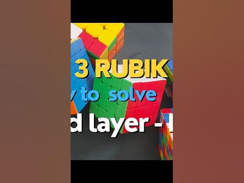 How to solve THIRD Layer - Edges in 3 x 3 Rubik Cube - YouTube