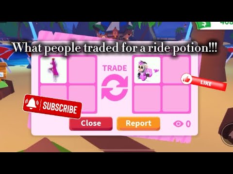 What people trade for a ride potion 😊 - YouTube
