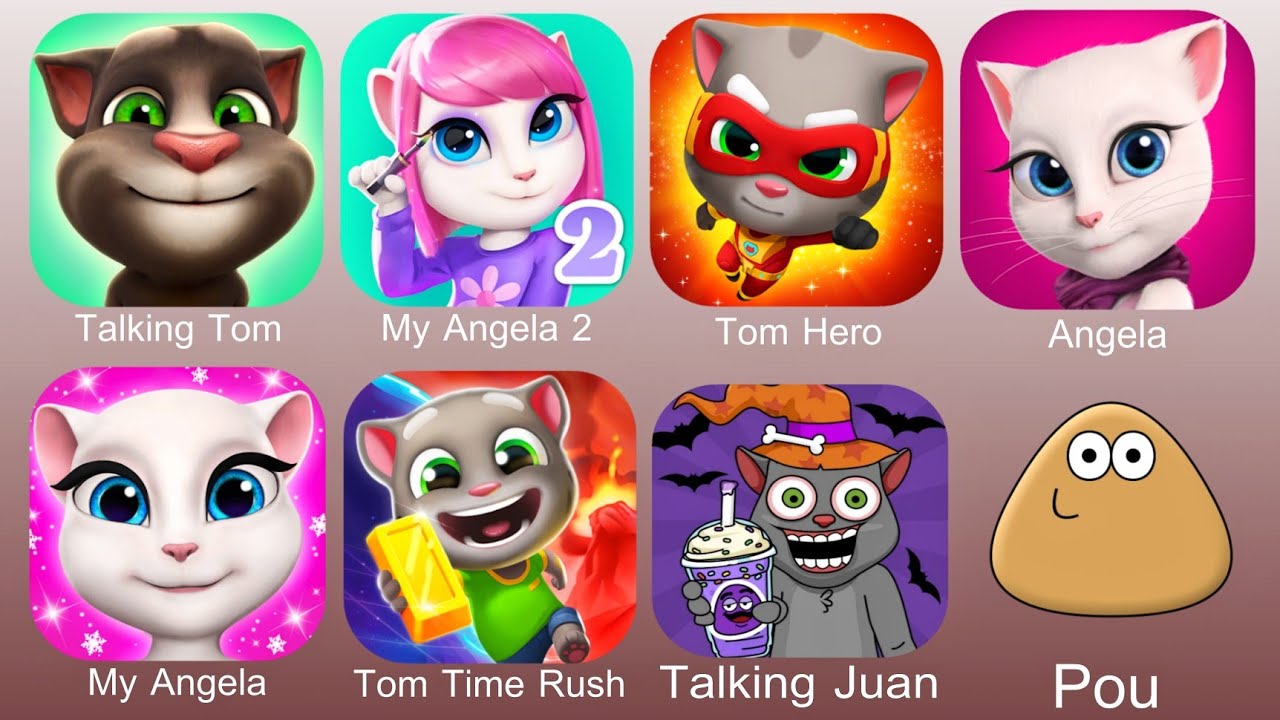 Talking Tom,My Angela 2,Talking Tom Hero Dash,Angela,My Angela,Talking ...