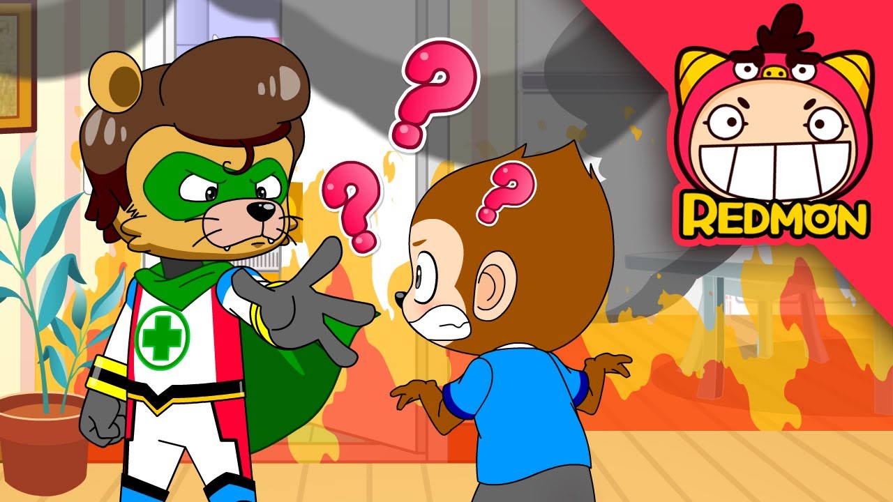 Fire! Fire! | Fire Safety Tips for Kids | Safety Man | 4K Cartoons ...