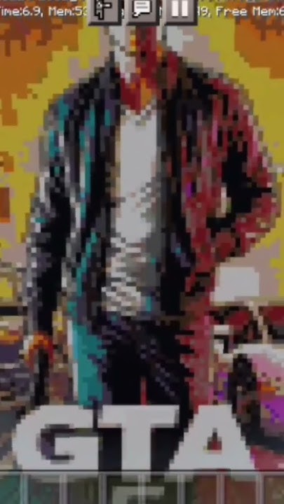 Pixel Art GTA 5 в Майнкрафте! какой игры Pixel Art сделать следующем? #minecraft - YouTube