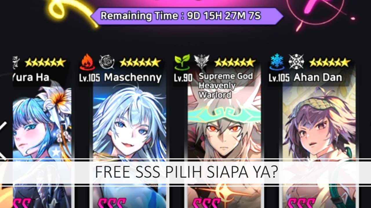REKOMENDASI PILIH HERO SSS GRATIS - YouTube