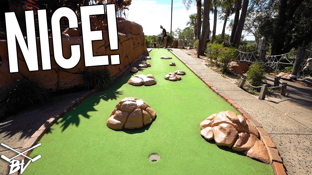 WE GOT A HOLE IN ONE AT A MINI GOLF CHALLENGE COURSE! - YouTube