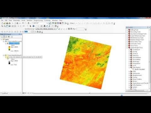 Radiometric Correction of Landsat Imagery using Arcgis - YouTube