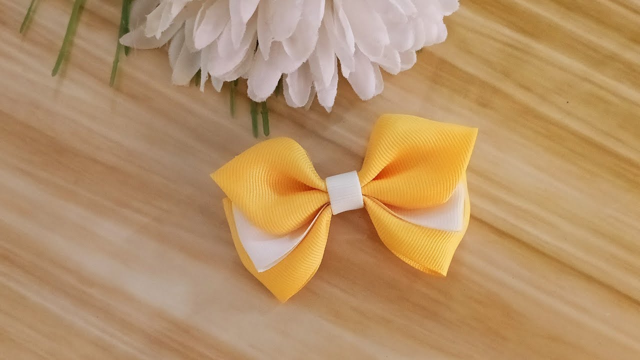 STEP BY STEP RIBBON BOW TUTORIAL 🎀 RIBBON CRAFT - YouTube
