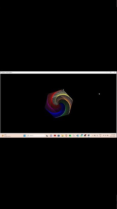 Draw a Rainbow Benzene pattern with turtle | Rainbow Benzene pattern |# ...