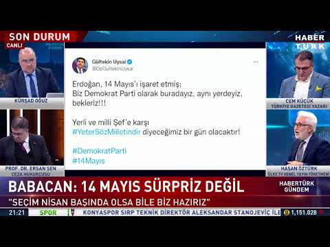 Habertürk Gündem'de seçim tarihi konuşuluyor...