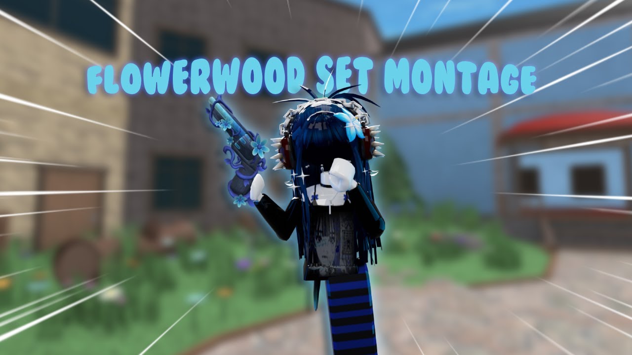 Playing MM2 with NEW Flowerwood Set - YouTube