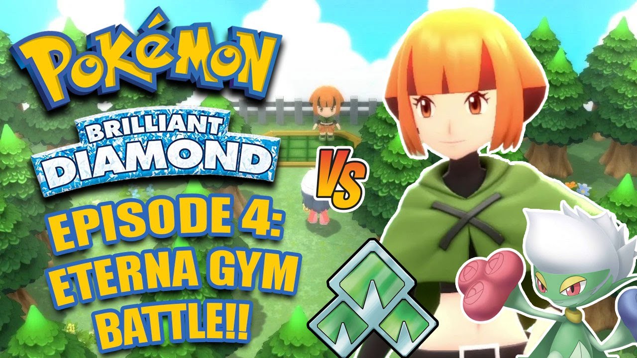 ETERNA GYM BATTLE!! | Let's Play Pokemon Brilliant Diamond | Ep 4 - YouTube