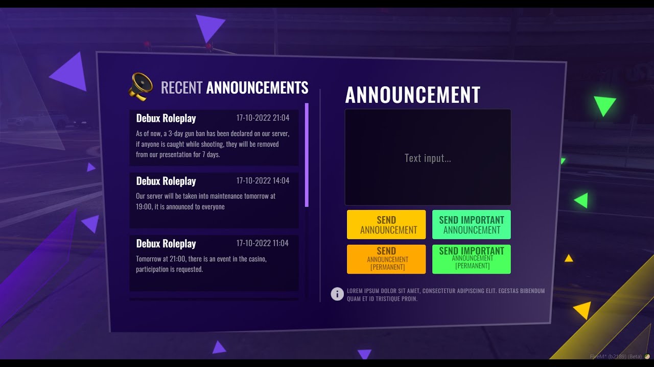 Admin Announcement System - YouTube