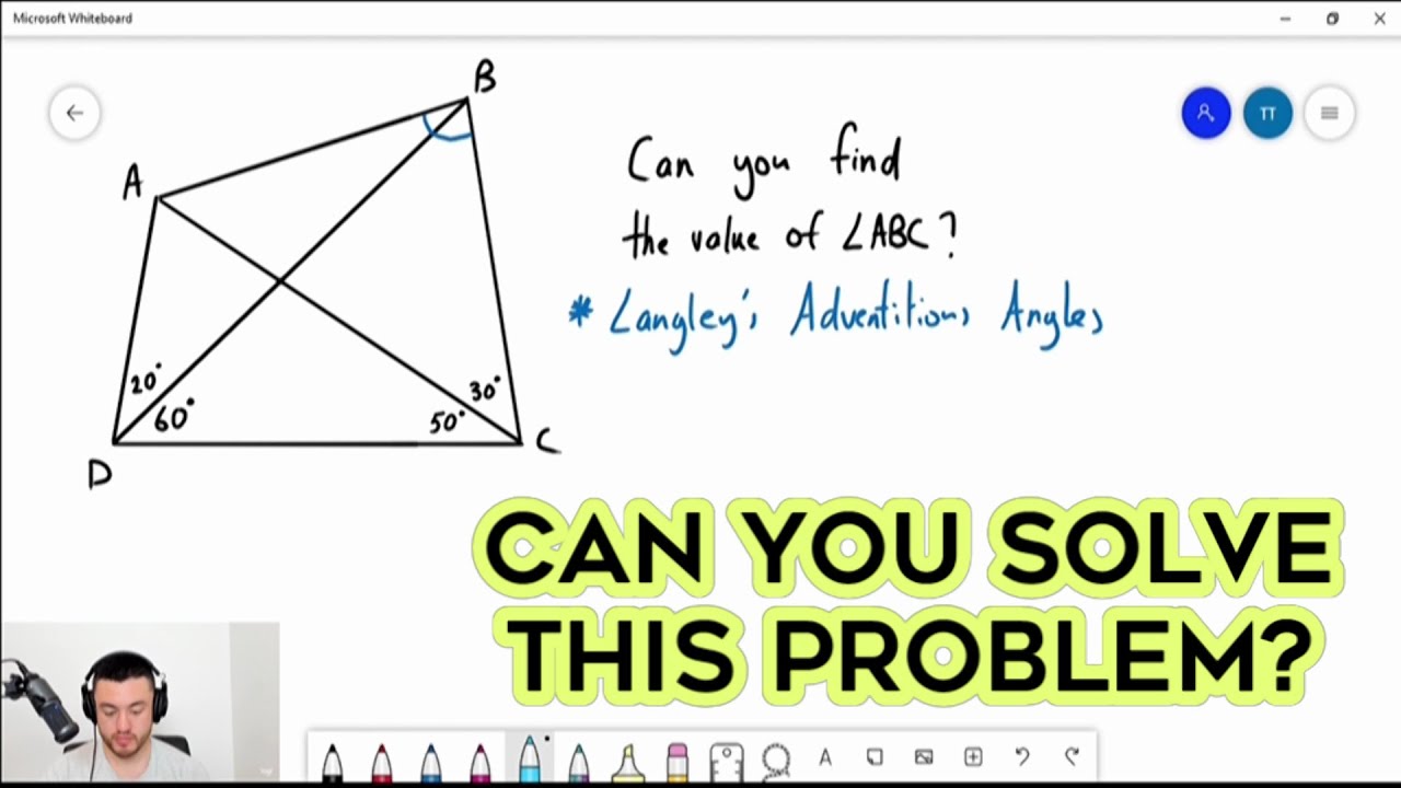 Can you find the missing angle? (Langley's Adventitious Angles) - YouTube