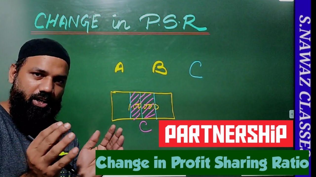 Partnership | Change in Profit Sharing Ratio | Partnership change in ...