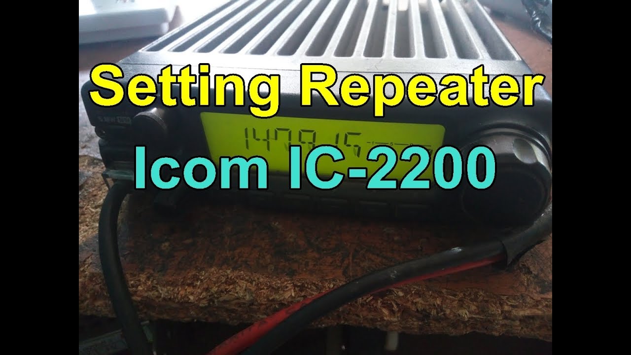 CARA SETTING KOMUNIKASI REPEATER PADA RADIO ICOM IC 2200 - YouTube