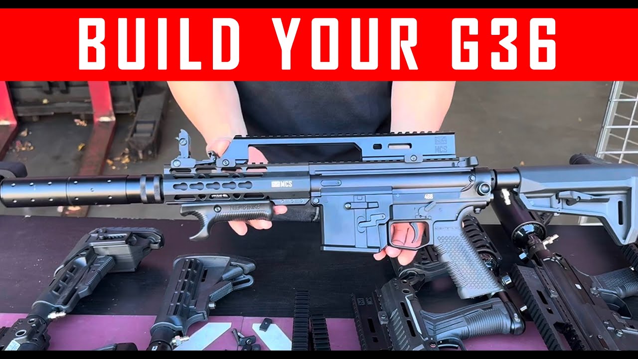 Universal G36 Carbine Length Picatinny Sight Rail with M-Lok Side Rail ...