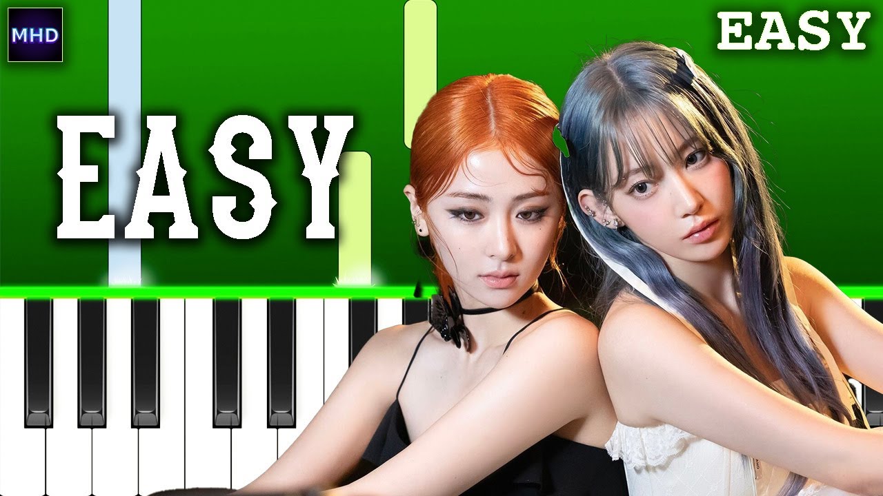 LE SSERAFIM - EASY - Piano Tutorial EASY - YouTube