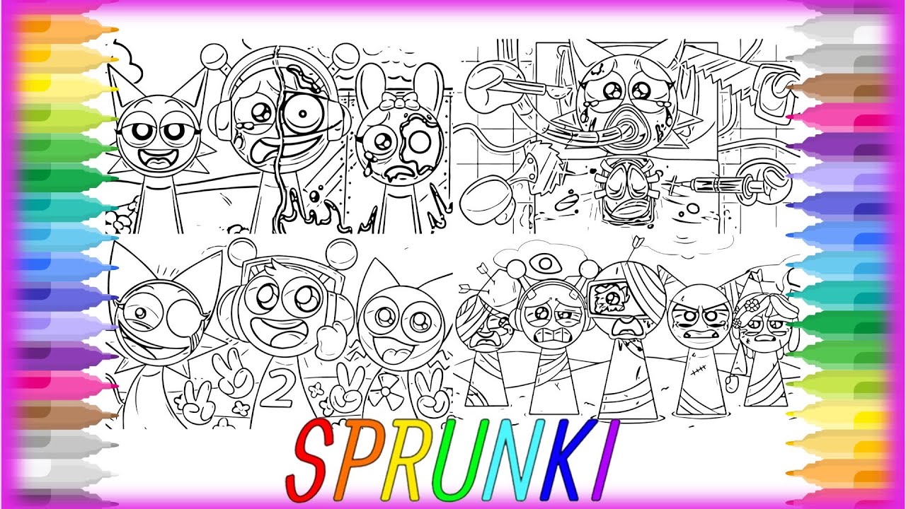 INCREDIBOX SPRUNKI - BIG NEW MIX Coloring Pages / How to Color ...
