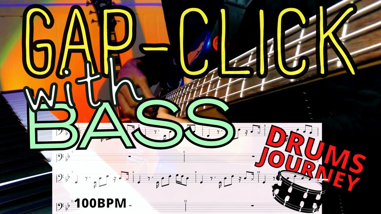 GAP-CLICK with Bass groove | 100 Bpm - YouTube