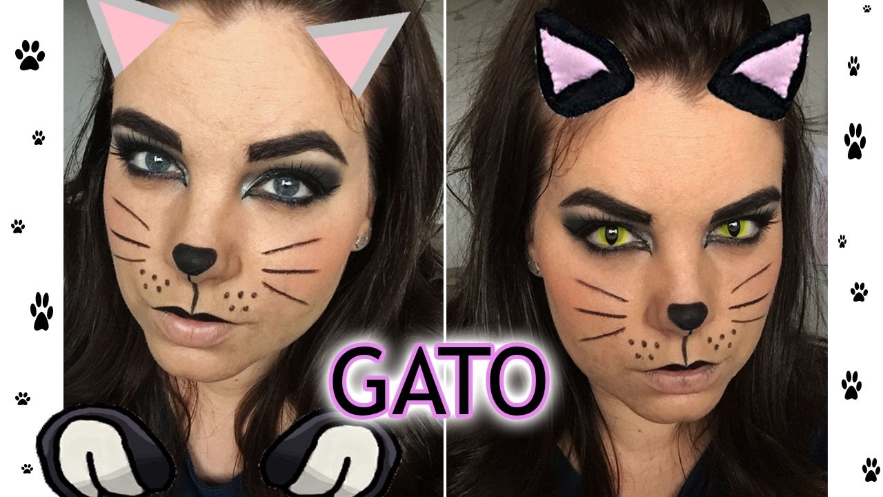 MAQUILLAJE muy sencillo de 😺 GATO [low cost] HALLOWEEN - YouTube