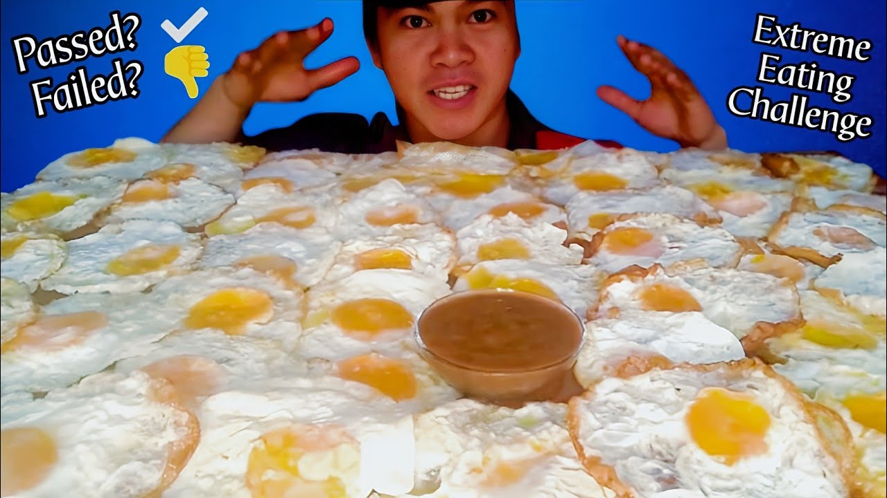 50 SUNNY SIDE UP EGGS EATING CHALLENGE | 50 OMELETTE EATING CHALLENGE | 50 EGG CHALLENGE EATING ...