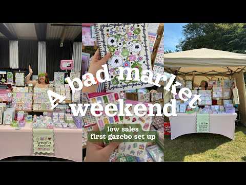 A bad market weekend 😭 LOW SALES , my first gazebo set up 🌱
