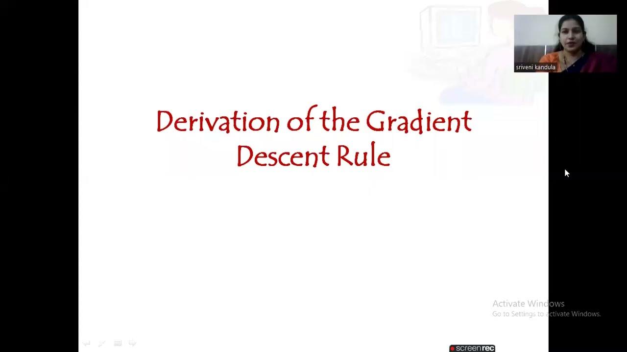 Derivation of Gradient Descent - YouTube