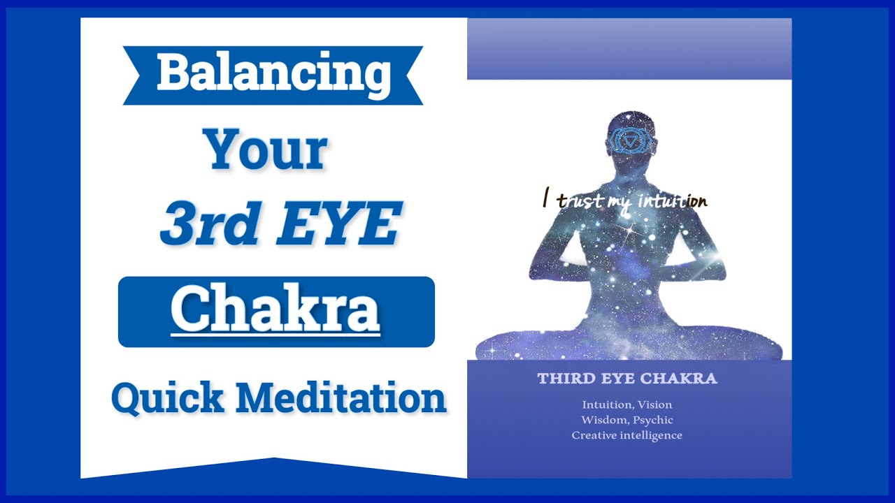 BALANCING YOUR 3rd EYE Chakra - Short but POWERFUL Meditation with 852 ...