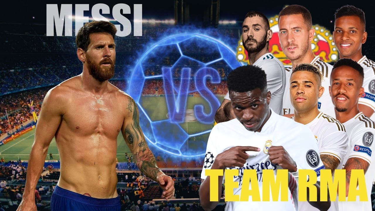 Messi VS TEAM RMA ⚽️| Football Battle - YouTube