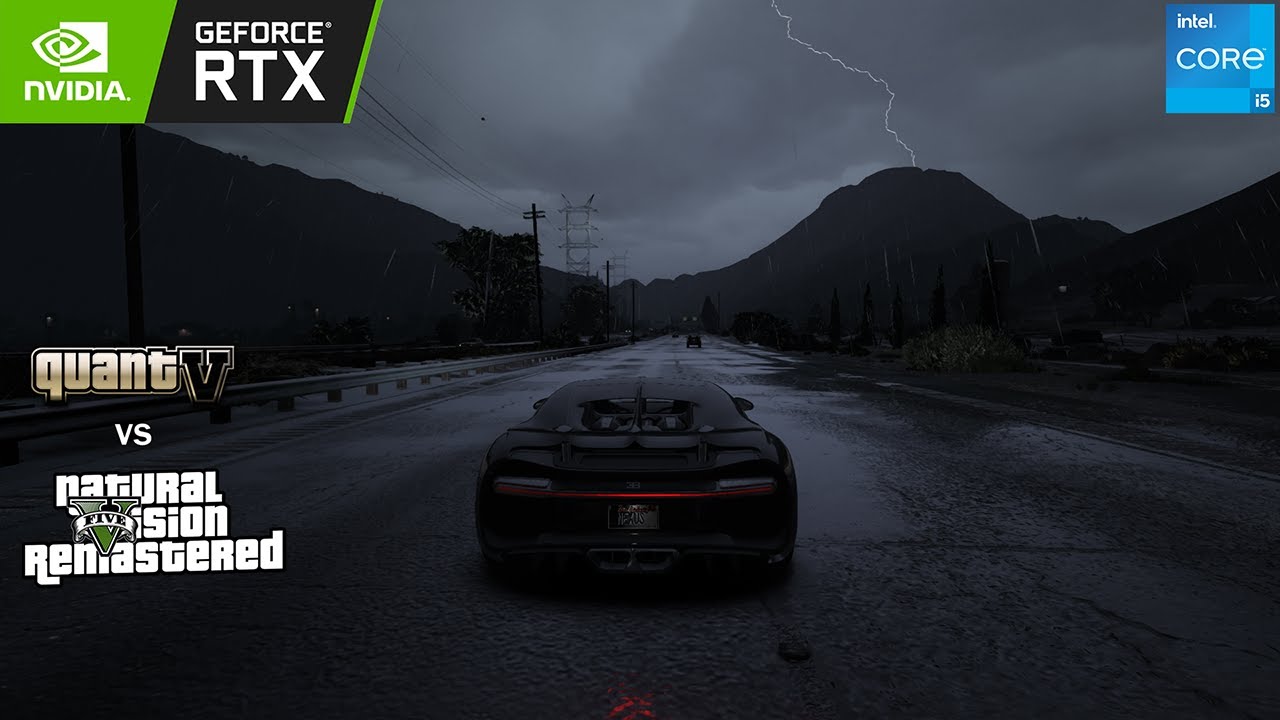 QuantV vs Natural Vision Remastered GTA V (Non ENB) | gta v - YouTube