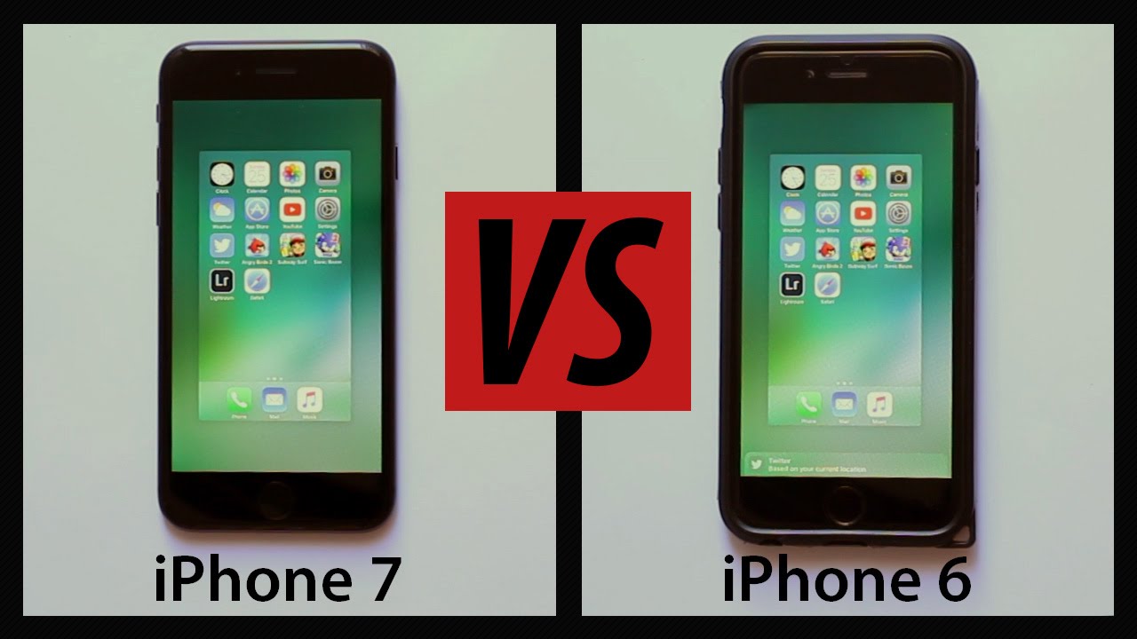 iPhone 7 VS iPhone 6 Speed Test - YouTube