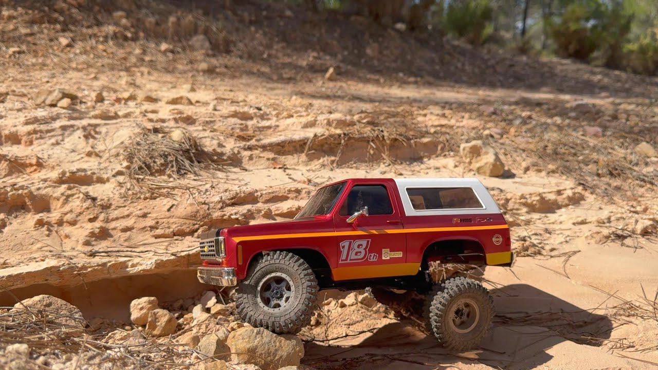 Trail with FMS FCX24 Chevrolet K5 PRO Anniversary Edition brushless rc ...