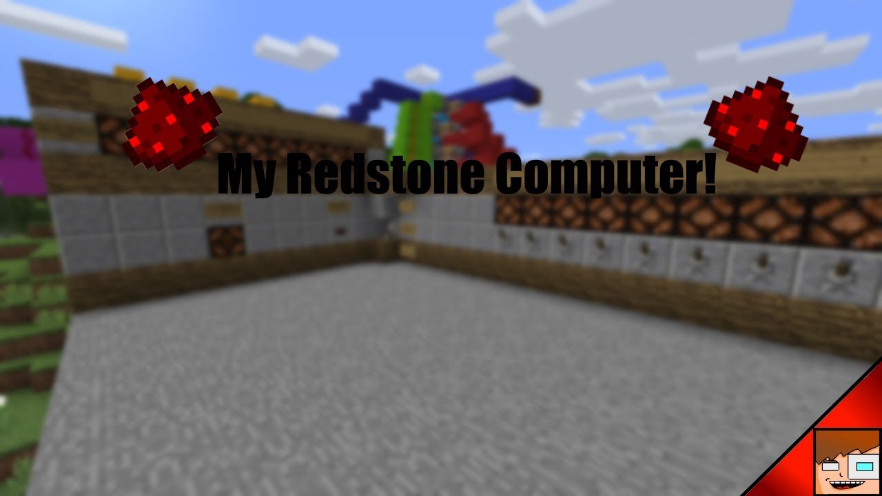 Minecraft | My First Redstone Computer! (Still in progress) - YouTube