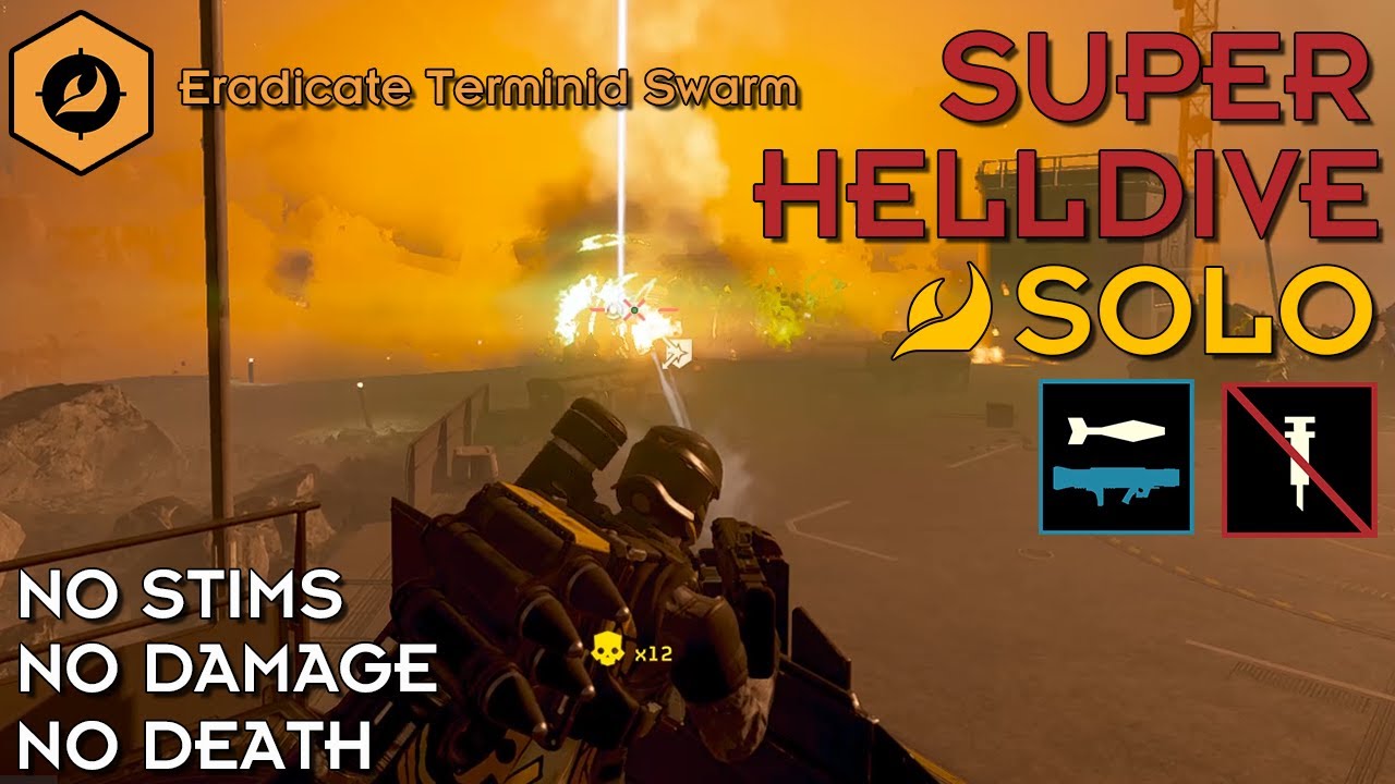 Helldivers 2 - Eradicate Terminid Swarm (Super Helldive Solo / No Stims ...