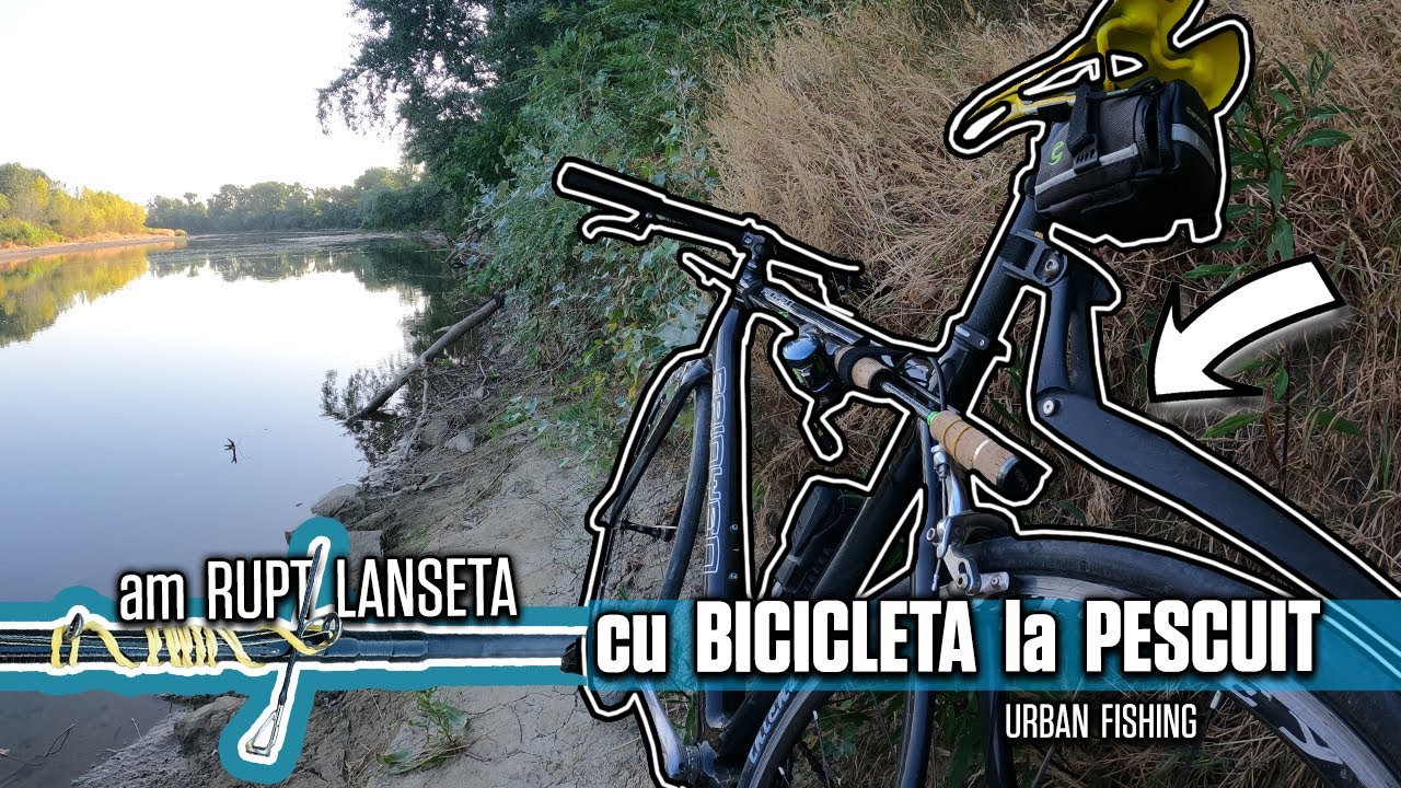AM RUPT LANSETA - la PESCUIT cu BICICLETA printre BLOCURI - pescar ...