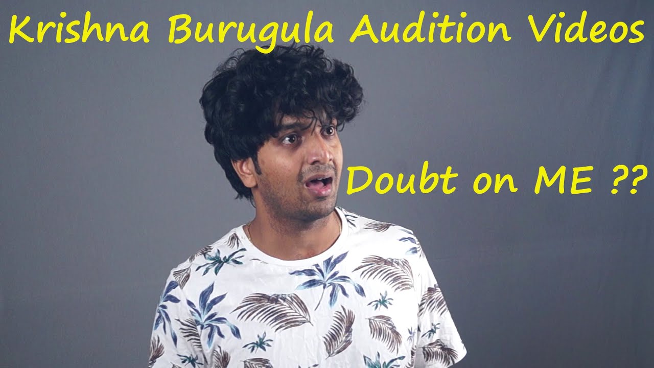 35 | Doubt on me ?? | Comedy | Krishna Teja Reddy Burugula Audition ...