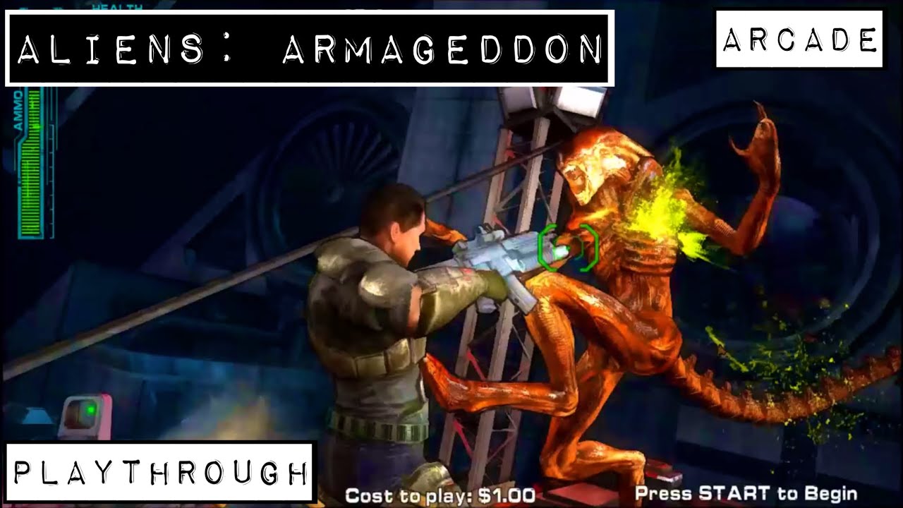 Aliens: Armageddon - Arcade (2014) - Playthrough - Single Player ...