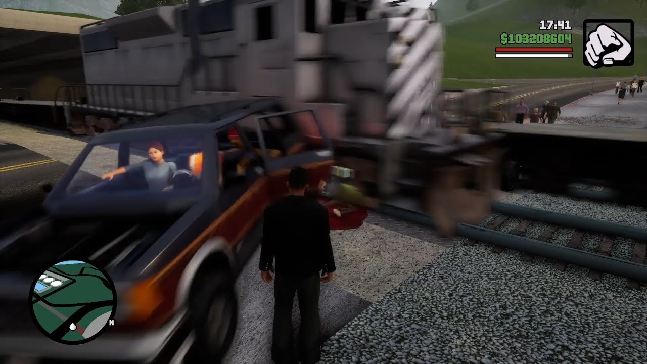 Stupid NPCs vs Crazy train mod - GTA San Andreas Definitive Edition ...