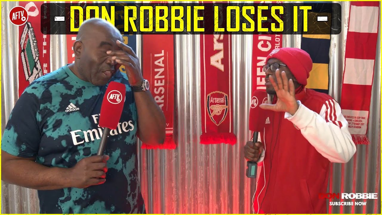 Don Robbie loses it after TY mentions Robert Pires - YouTube